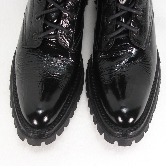 From | Shoes | From Made In Italy Black Patent Leather Booties 37 ...